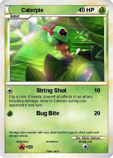 Pokémon Caterpie 151 151 - String Shot - My Pokemon Card