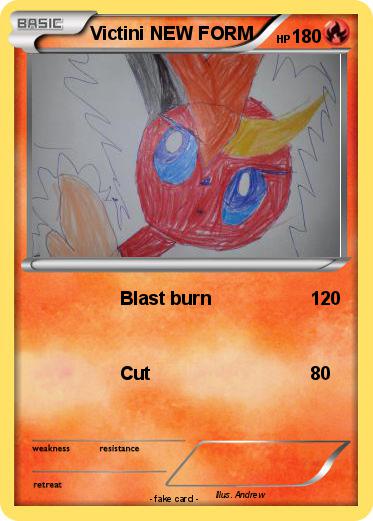 Pokémon Victini NEW FORM - Blast burn - My Pokemon Card
