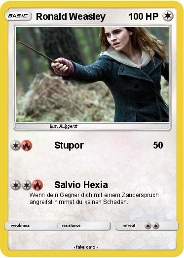 Pokémon Ronald Weasley 29 29 - Stupor - My Pokemon Card