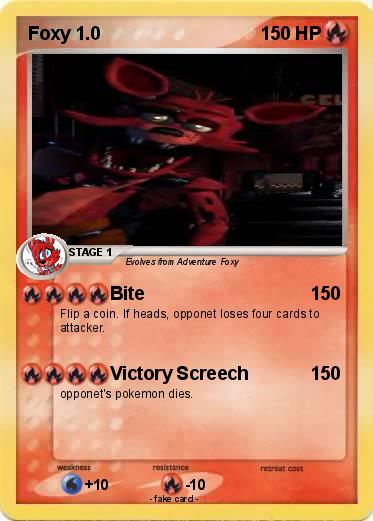 Pokémon Foxy 1 3 3 - Bite - My Pokemon Card