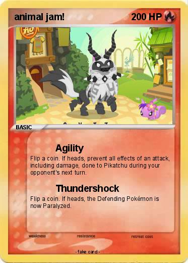 Pokémon animal jam 98 98 - Agility - My Pokemon Card