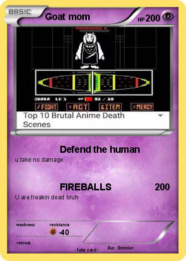 Pokémon Goat mom 2 2 - Defend the human - My Pokemon Card