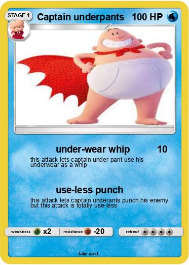 Pokémon Captain underpants 251 251 - under-wear whip - My Pokemon Card