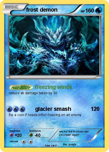 Pokémon frost demon - freezing winds - My Pokemon Card