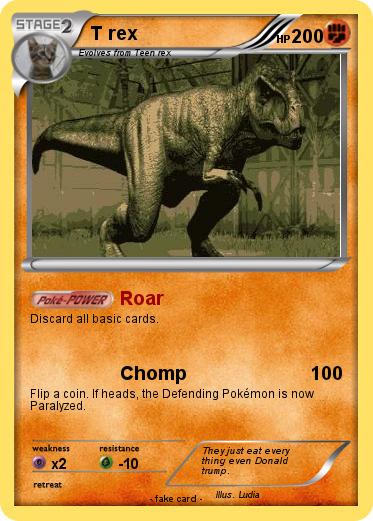 Pokémon T rex 984 984 - Roar - My Pokemon Card
