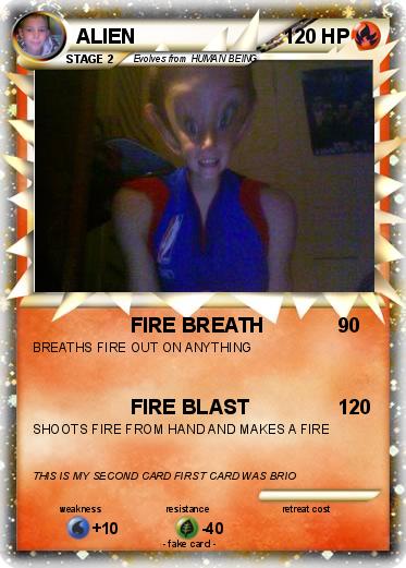 Pokémon ALIEN 975 975 - FIRE BREATH - My Pokemon Card