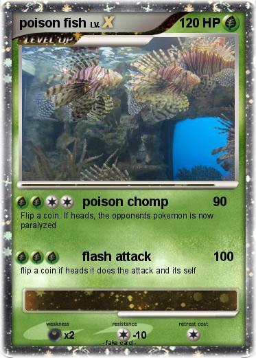 Pokémon poison fish - poison chomp - My Pokemon Card