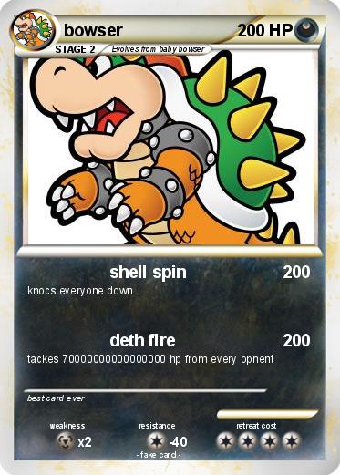 Pokémon bowser 2563 2563 - shell spin - My Pokemon Card
