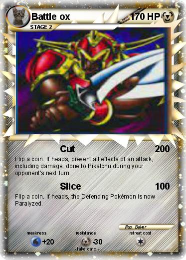 Pokémon Battle ox 2 2 - Cut - My Pokemon Card