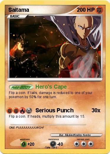 Pokémon Saitama 70 70 - Hero's Cape - My Pokemon Card