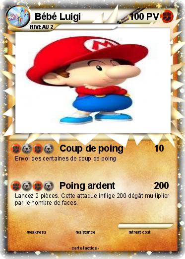 Pokémon Bebe Luigi 69 69 - Coup de poing - Ma carte Pokémon