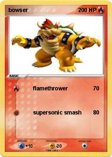 Pokémon bowser 3125 3125 - flamethrower - My Pokemon Card