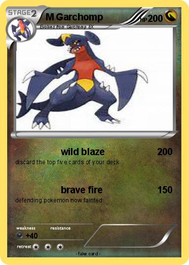 Pokémon M Garchomp 21 21 - wild blaze - My Pokemon Card