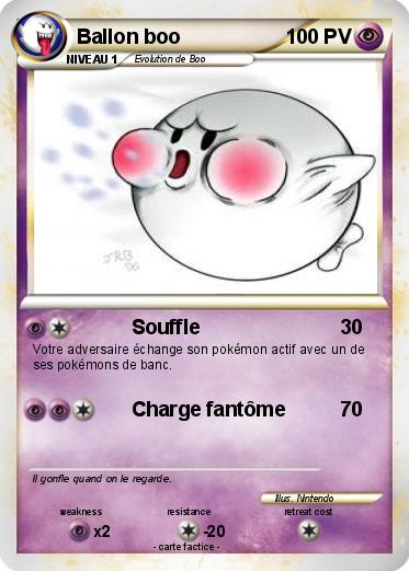 Pokémon Ballon boo 1 1 - Souffle - Ma carte Pokémon