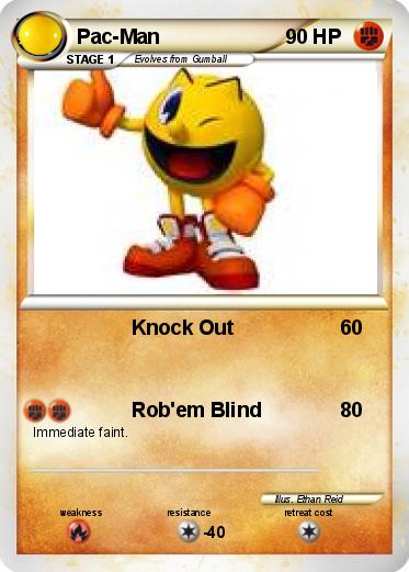 Pokémon Pac Man 53 53 - Knock Out - My Pokemon Card
