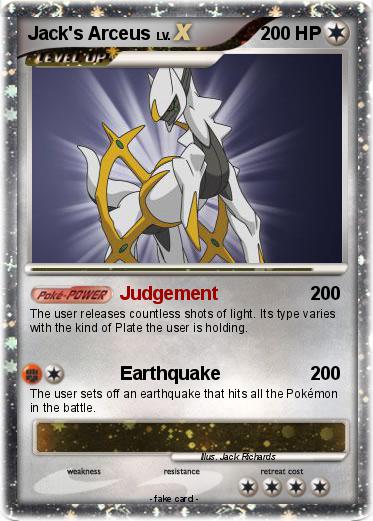 Pokémon Jack s Arceus - Judgement - My Pokemon Card