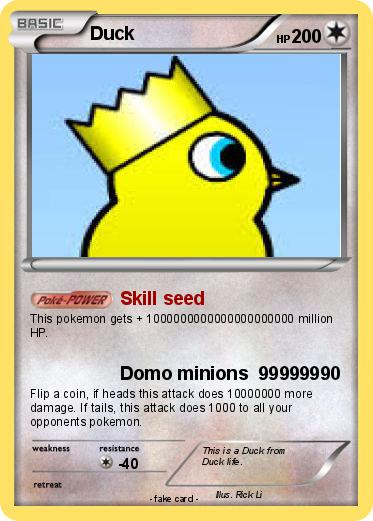 Pokémon Duck 322 322 - Skill seed - My Pokemon Card