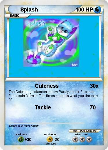 Pokémon Splash 56 56 - Cuteness - My Pokemon Card