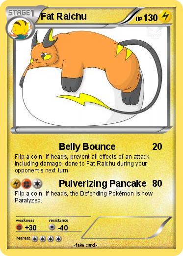 Pokémon Fat Raichu - Belly Bounce - My Pokemon Card