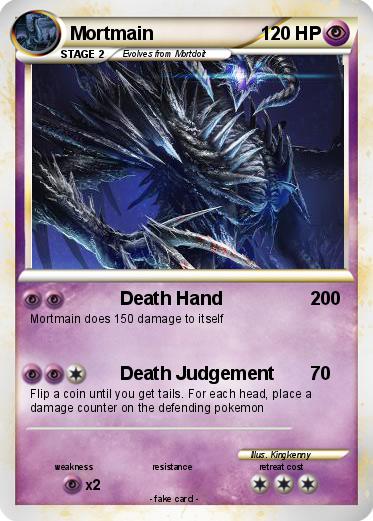 Pokémon Mortmain - Death Hand - My Pokemon Card