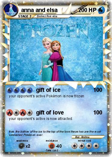 Pokémon anna and elsa 8 8 - gift of ice - My Pokemon Card