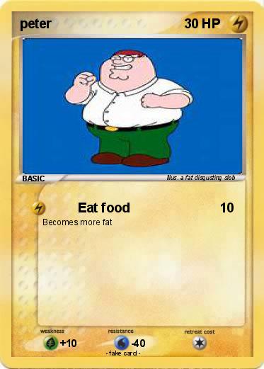 Pokémon peter 1355 1355 - Eat food - My Pokemon Card