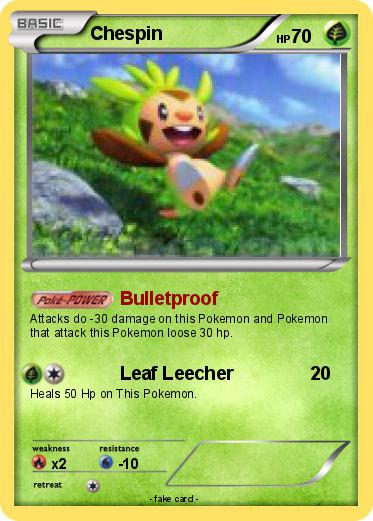 Pokémon Chespin 343 343 - Bulletproof - My Pokemon Card
