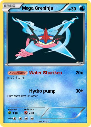 Pokémon Mega Greninja 59 59 - Water Shuriken - My Pokemon Card