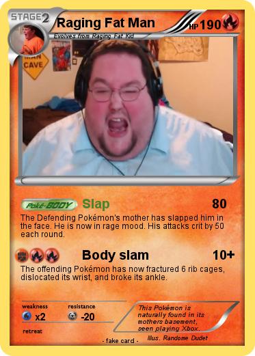 Pokémon Raging Fat Man - Slap - My Pokemon Card