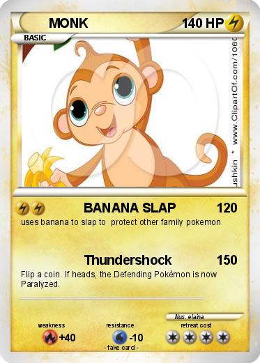 Pokémon MONK 41 41 - BANANA SLAP - My Pokemon Card