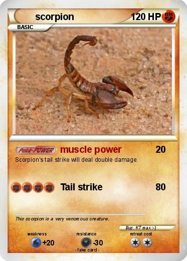 Pokémon scorpion 141 141 - muscle power - My Pokemon Card