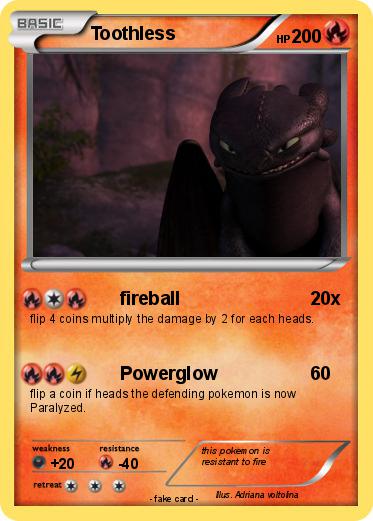 Pokémon Toothless 577 577 - fireball - My Pokemon Card