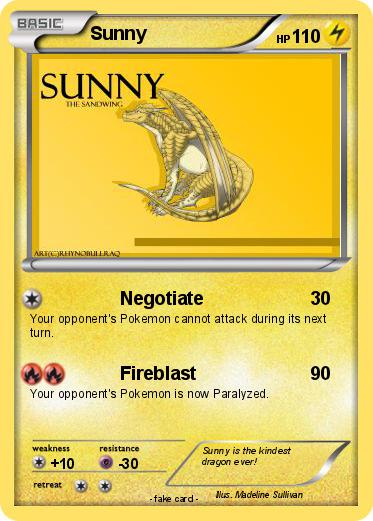 Pokémon Sunny 193 193 - Negotiate - My Pokemon Card
