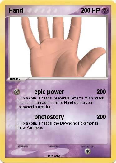 Pokémon Hand 53 53 - epic power - My Pokemon Card