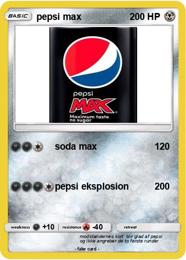 Pokémon pepsi max 4 4 - soda max - My Pokemon Card