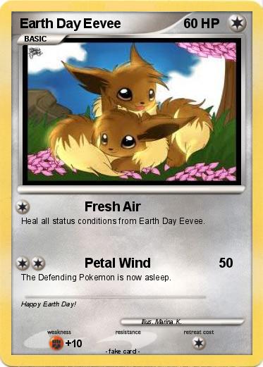 Pokémon Earth Day Eevee - Fresh Air - My Pokemon Card
