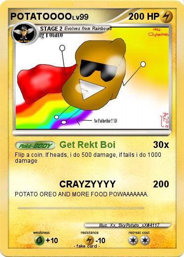 Pokémon POTATOOOO - Get Rekt Boi - My Pokemon Card