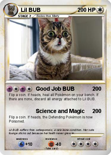 Pokémon Lil BUB 45 45 - Good Job BUB - My Pokemon Card