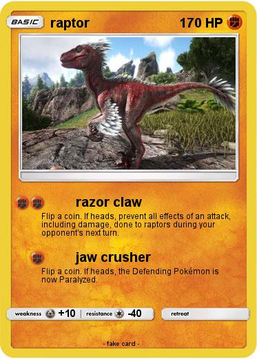 Pokémon raptor 356 356 - razor claw - My Pokemon Card