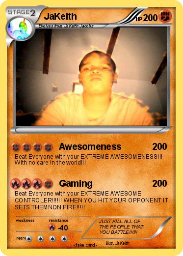 Pokémon JaKeith - Awesomeness - My Pokemon Card