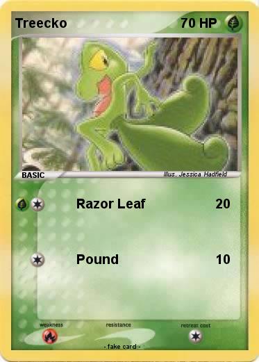 Pokémon Treecko 233 233 - Razor Leaf - My Pokemon Card