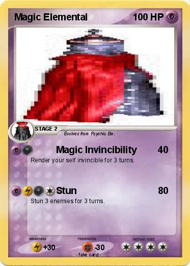 Pokémon Magic Elemental - Magic Invincibility - My Pokemon Card