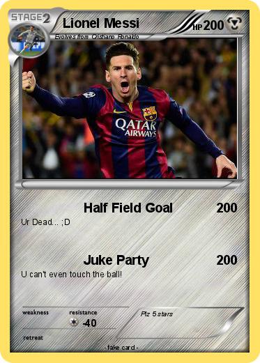 Pokémon Lionel Messi 541 541 - Half Field Goal - My Pokemon Card