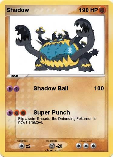 Pokémon Shadow 13595 13595 - Shadow Ball - My Pokemon Card