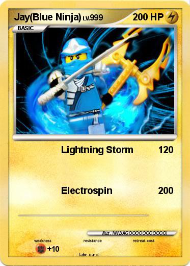 Pokémon Jay Blue Ninja - Lightning Storm - My Pokemon Card