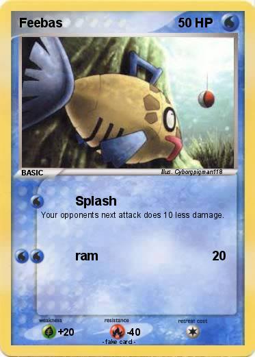 Pokémon Feebas 55 55 - Splash - My Pokemon Card