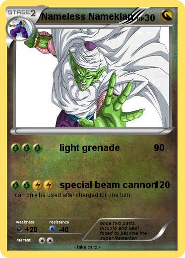 Pokémon Nameless Namekian - light grenade - My Pokemon Card