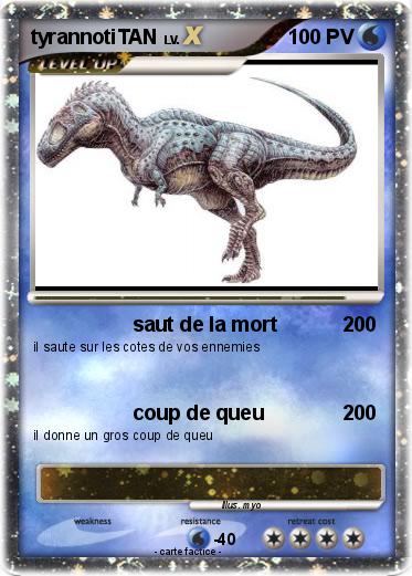 Pokémon tyrannotiTAN 11 11 - saut de la mort - Ma carte Pokémon