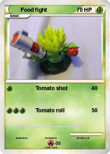 Pokémon Food fight 13 13 - Tomato shot - My Pokemon Card