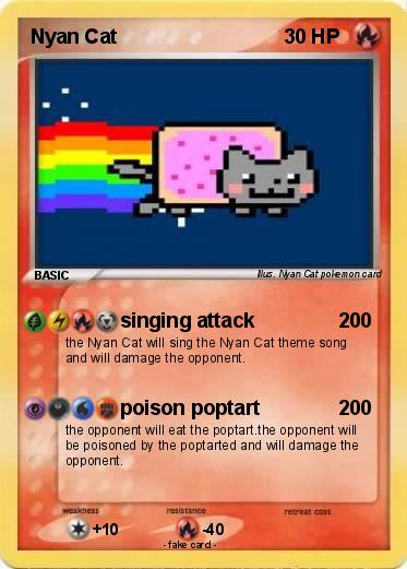 Pokémon Nyan Cat 1256 1256 - singing attack - My Pokemon Card